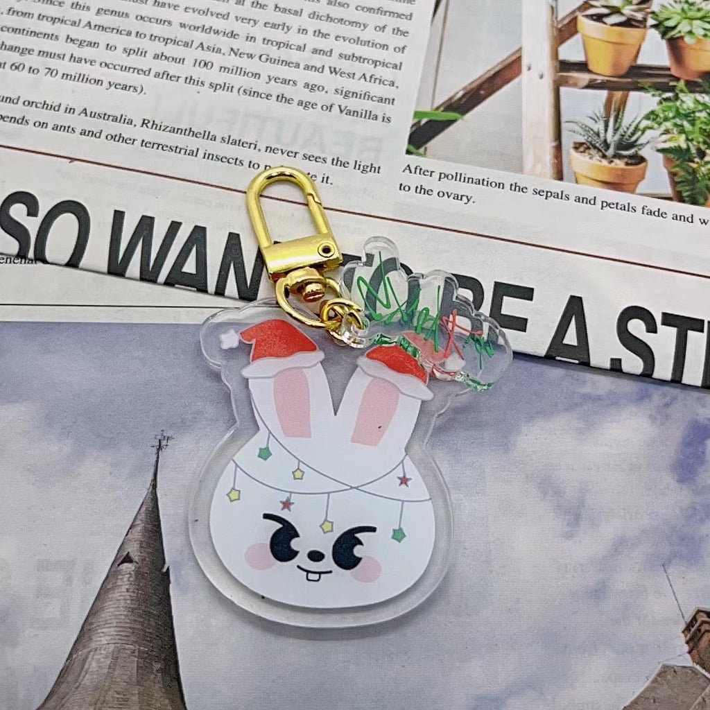 Kpop Fans Merch,Kpop Idol StrayKids Christmas Collection Acrylic Key ...