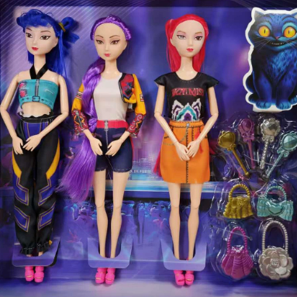 Kpop Group Dolls with Musical Instruments Kits K-POP+Hunter Anime ...