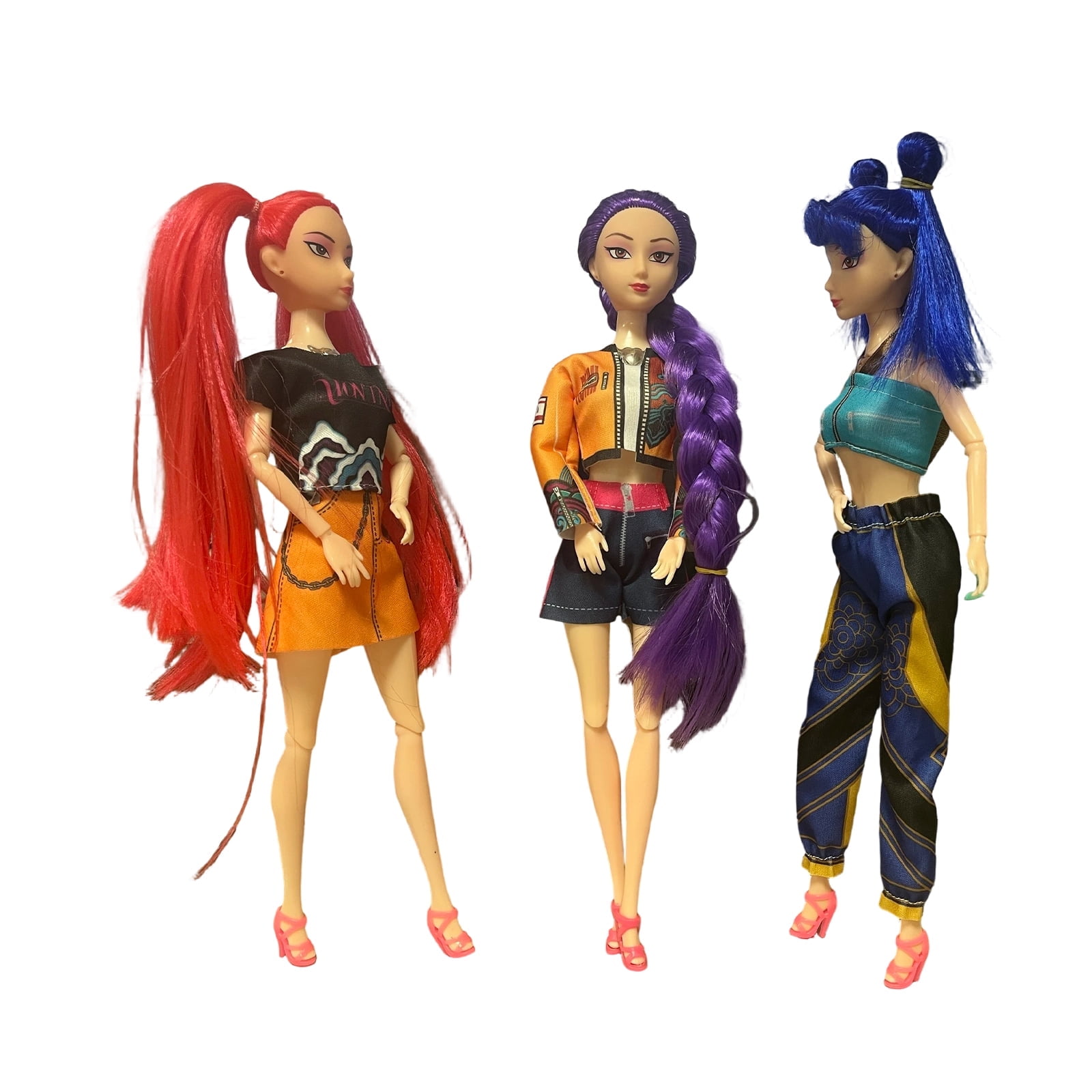 Kpop Group Dolls with Musical Instruments Kits K-POP+Hunter Anime ...