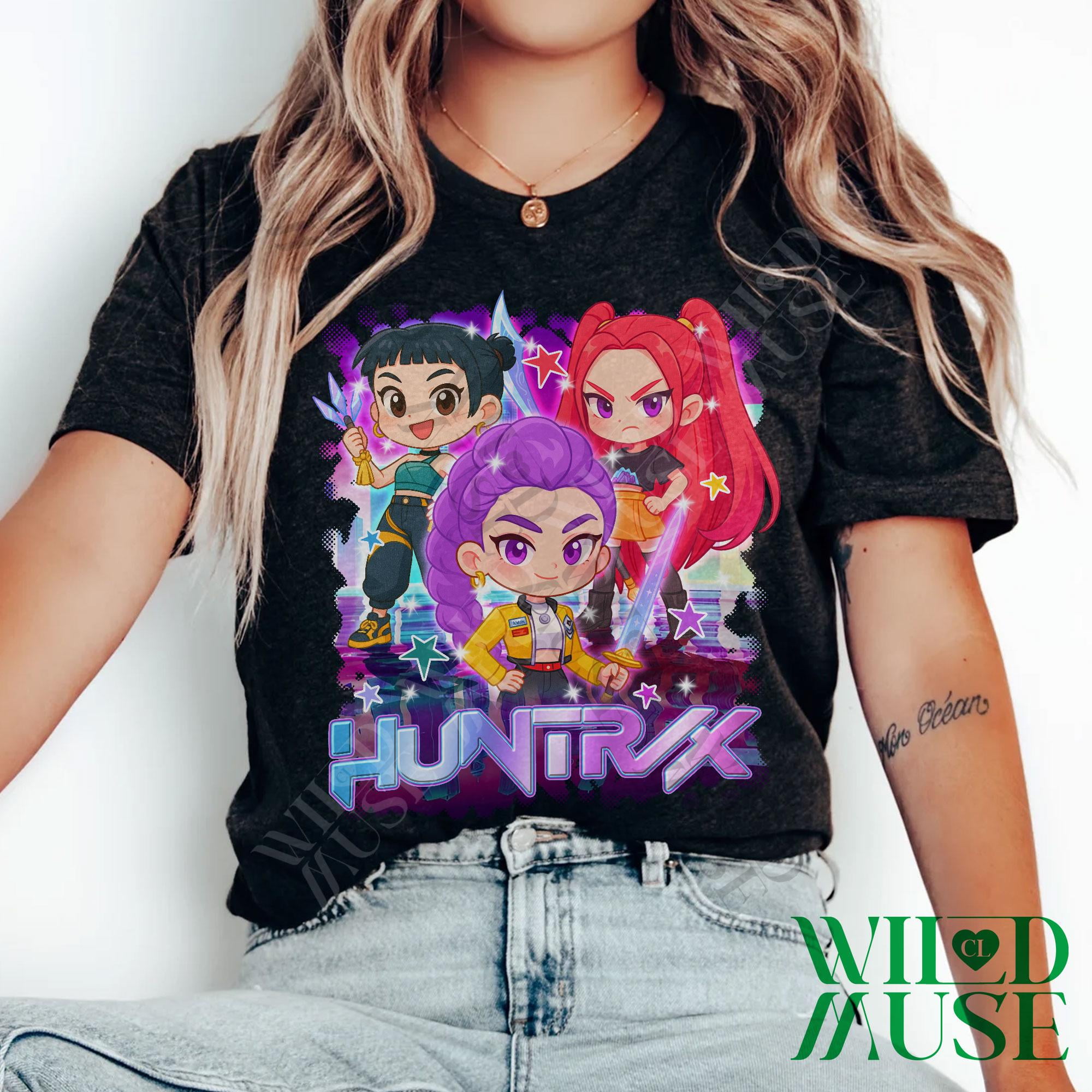 Kpop Huntrix Shirt, Kpop Demon Hunters Shirt, Kpop Huntrix Pin, Huntrix Tee, Mira, Rumi, Zoey ...