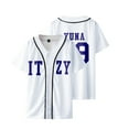 Kpop ITZY None of My Business Merch Baseball Jersey V-Neck T-shirt Hip ...