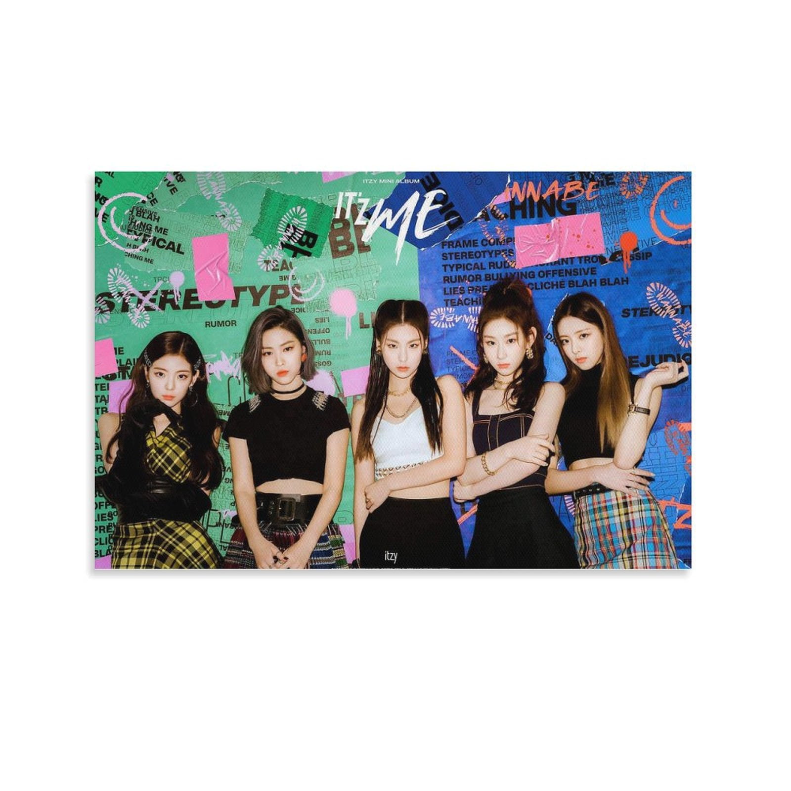 Kpop ITZY Poster Yeji Lia Ryujin Chaeryeong And Yuna Posters Art Print ...
