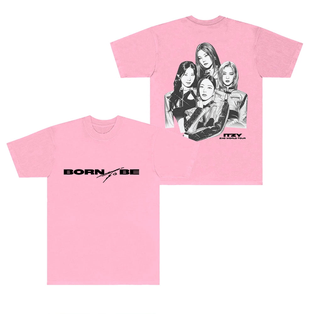 Kpop ITZY Tour T-Shirts Born To Be Photo Merch Cosplay Women Men ...