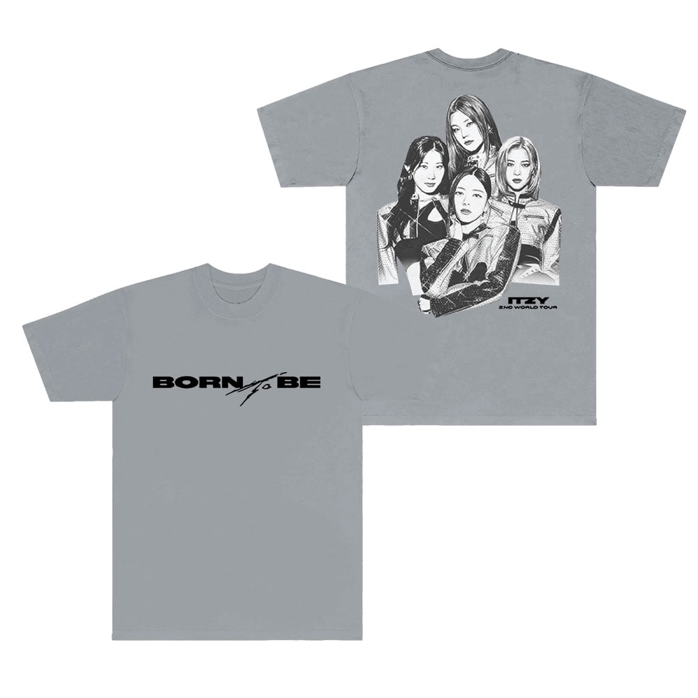 Kpop ITZY Tour T-Shirts Born To Be Photo Merch Cosplay Women Men ...