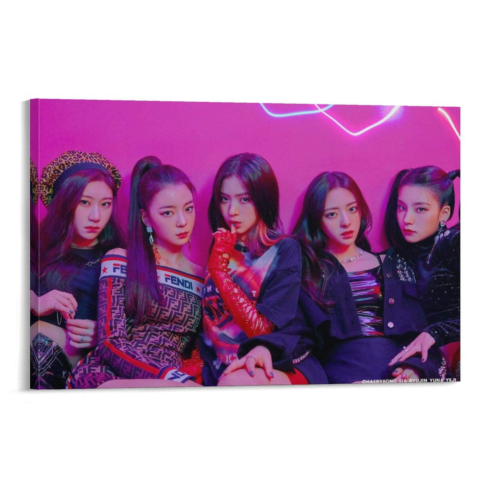 Kpop ITZY Yeji Lia Ryujin Chaeryeong And Yuna Poster Room Aesthetic Poster Print Art Wall ...