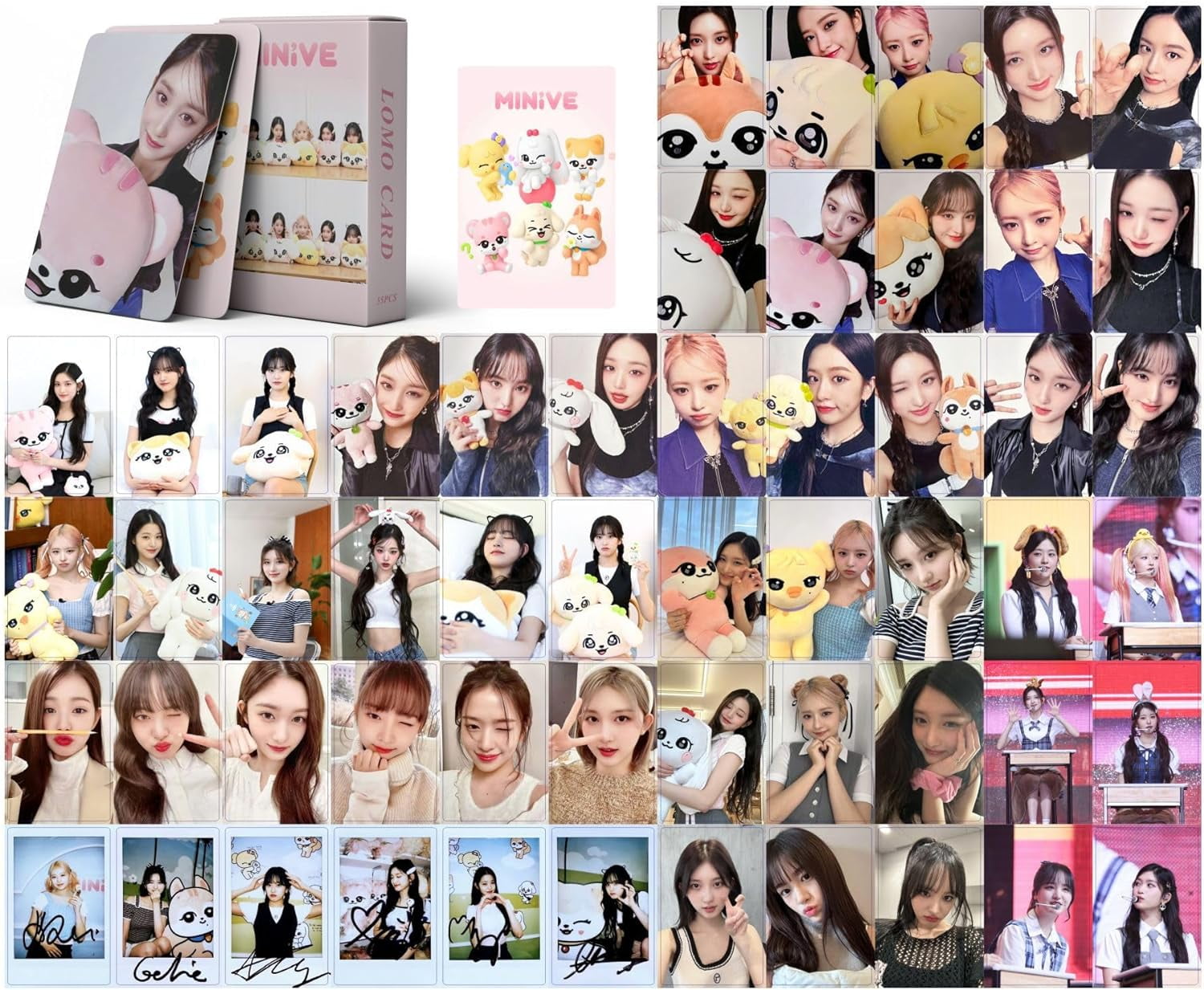 Kpop IVE Lomo Cards 55pcs IVE MINIVE New Photo Album IVE Mini Lomo ...