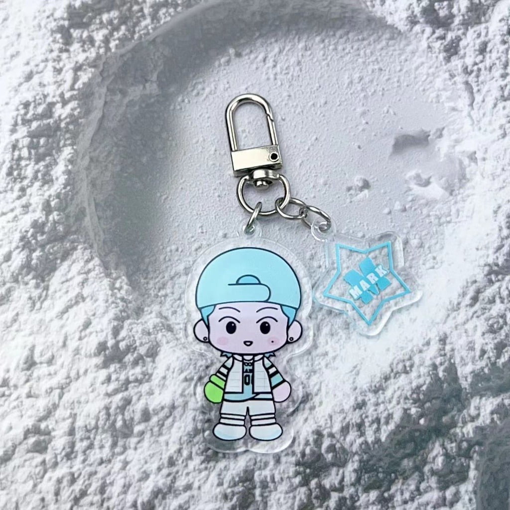 Kpop Idol NCT Dream Acrylic Key Chain Pendant Cute Cartoon Key Ring ...