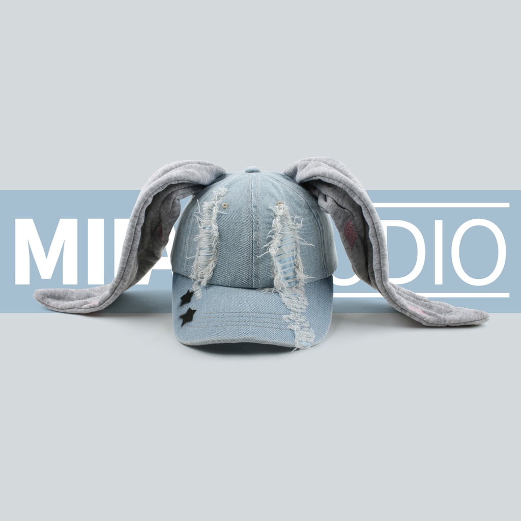 Kpop Idol Newjeans Graffiti Hat OMG HANNI Same Style Rabbit Ears cap ...