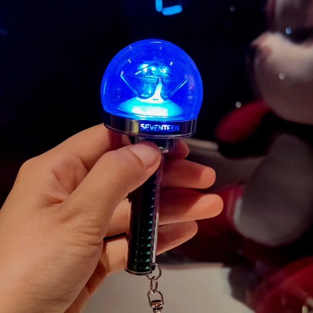Kpop Idol Seventeen Mini Lightstick Key Ring Glow Stick Keychains for ...