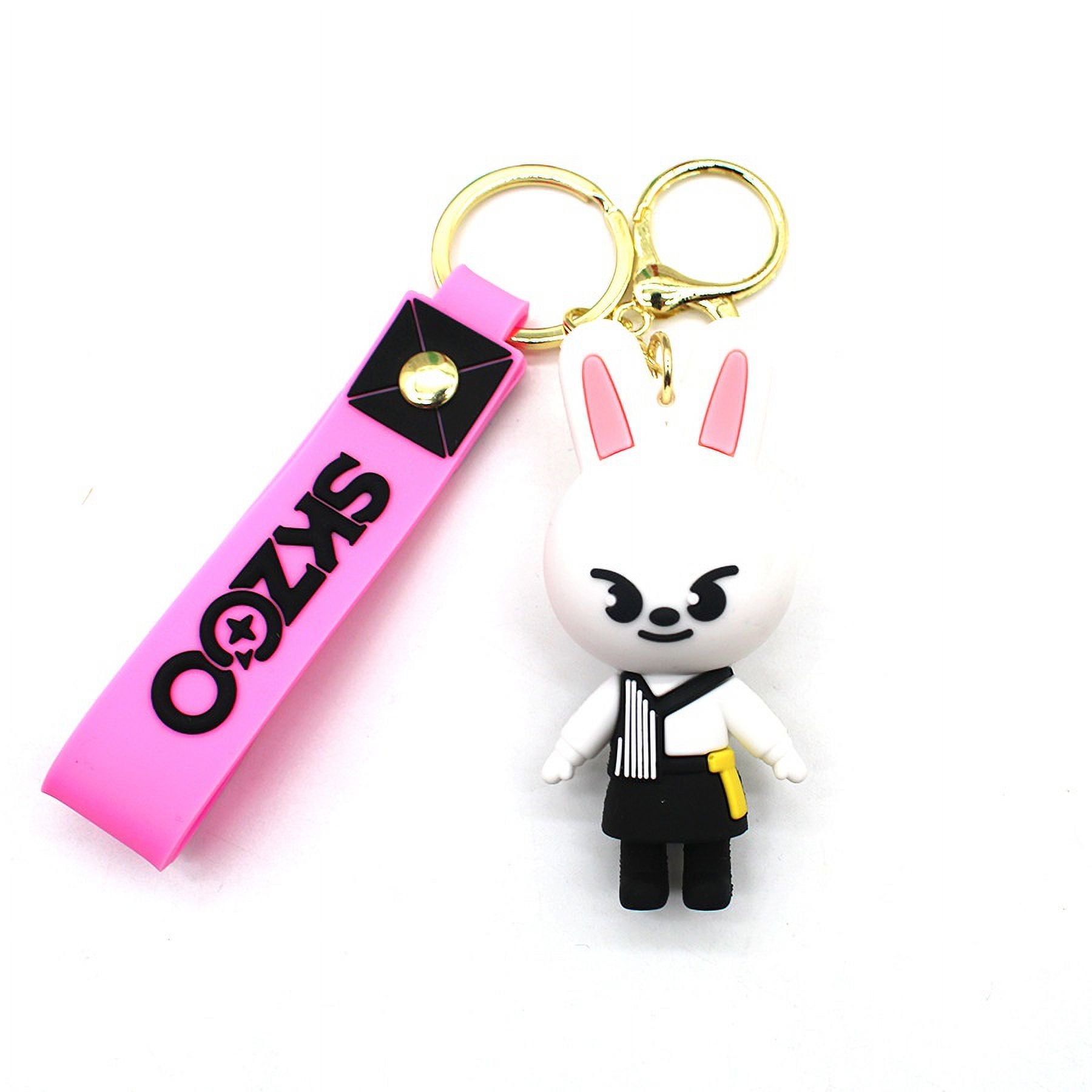 Kpop Idol Stray Kids 3D Keychain Silicone Key Ring Key Chain Car ...