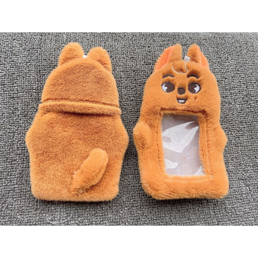 Kpop Idol Stray Kids Character Photo Card Holder Lovely Plush Cover for ...
