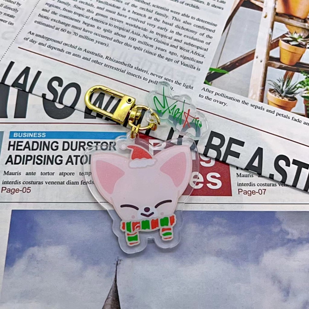 Kpop Idol StrayKids Christmas Collection Acrylic Key Ring SKZ Keychain ...