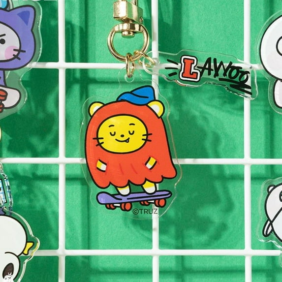 Kpop Idol TREASURE Cute Cartoon Characters TRUZ Keychains Acrylic ...