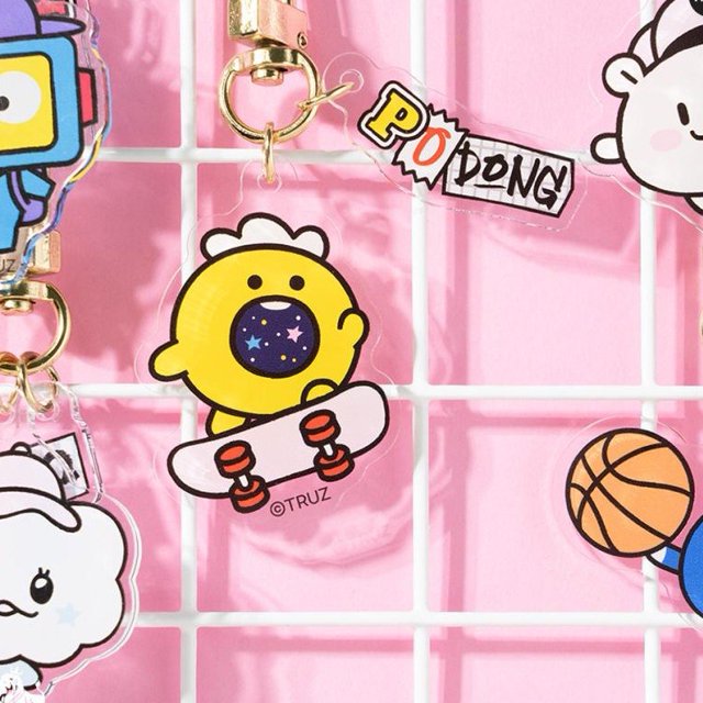 Kpop Idol TREASURE Cute Cartoon Characters TRUZ Keychains Acrylic ...