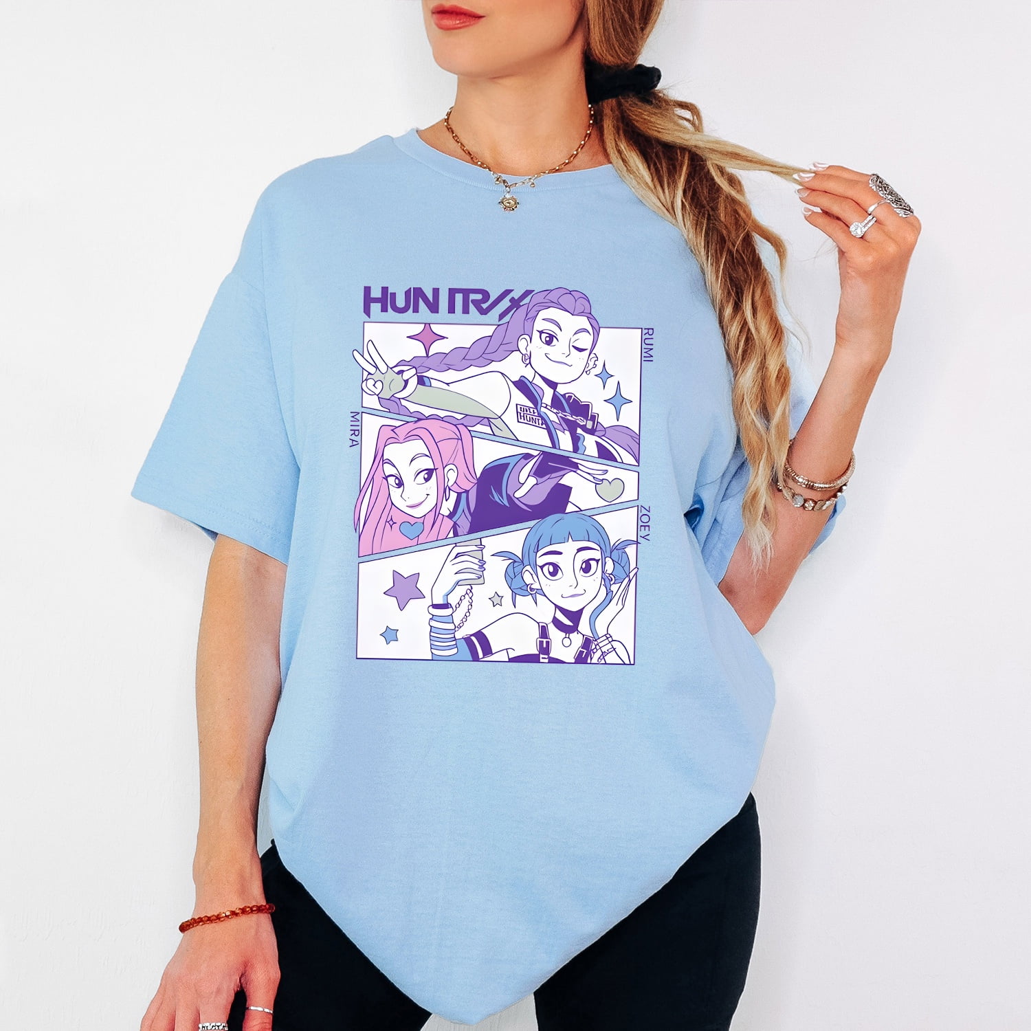 Kpop-Inspired Demoncore Graphic Shirt, Manga-Style Streetwear Tee, Korean Pop Fan Gift, Dark ...