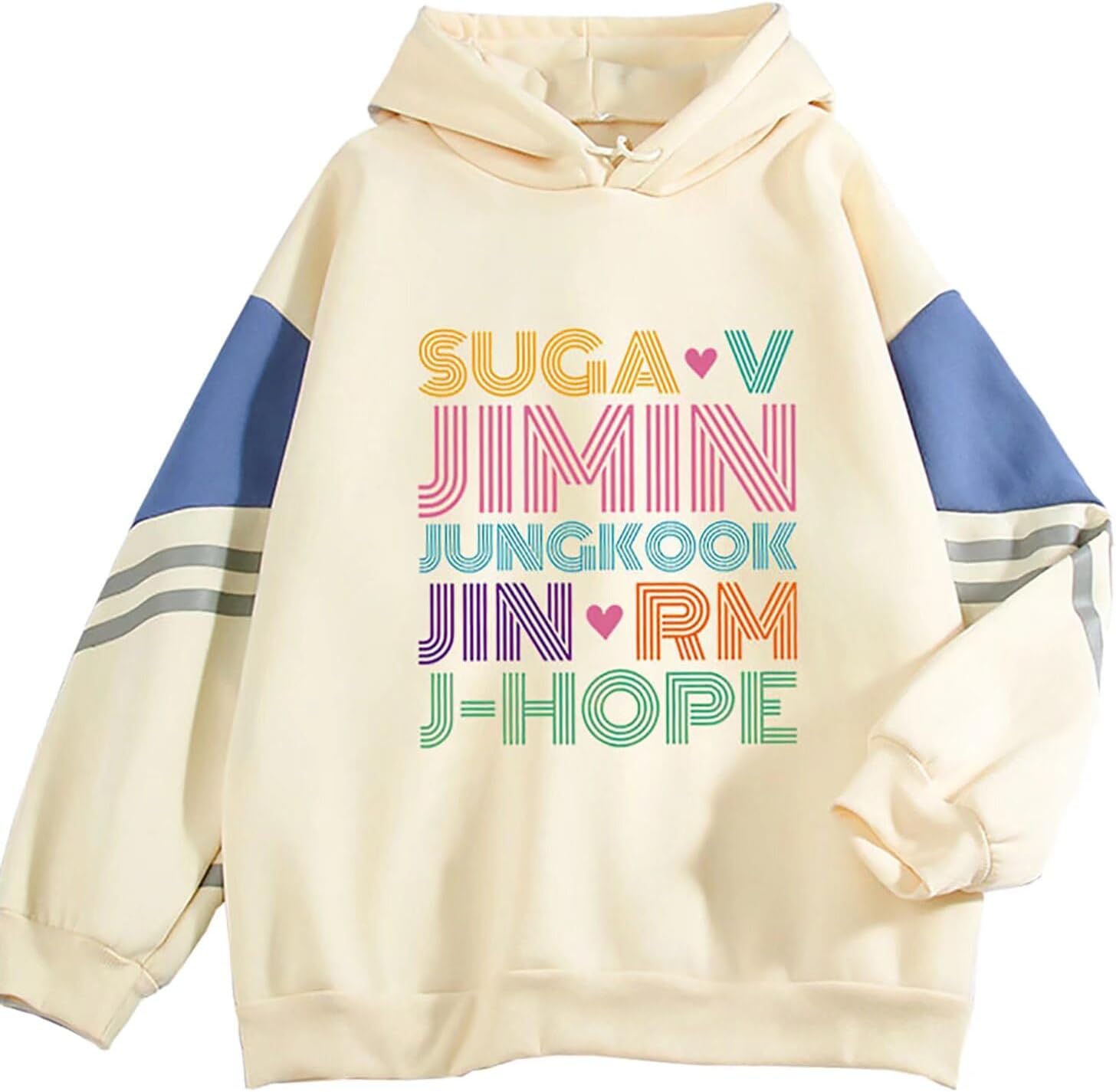 Kpop Jungkook Suga Jimin V Rm Jhope Jin Pullover Sweater Jacket Hoodie Unisex - Walmart.com