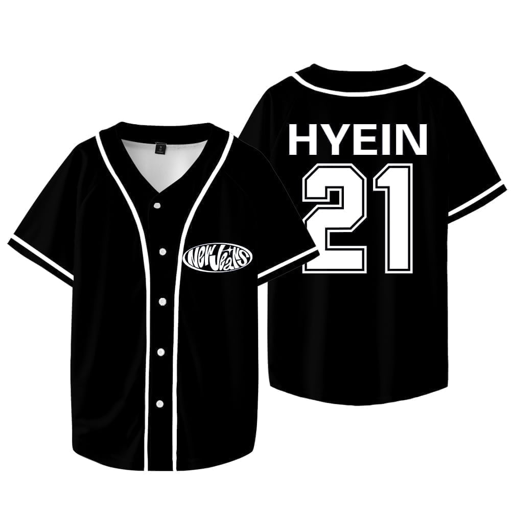 Kpop New Jeans Hyein 21 Merch Jersey New Logo Baseball Jacket Tee Women Men Fashion T-Shirts ...