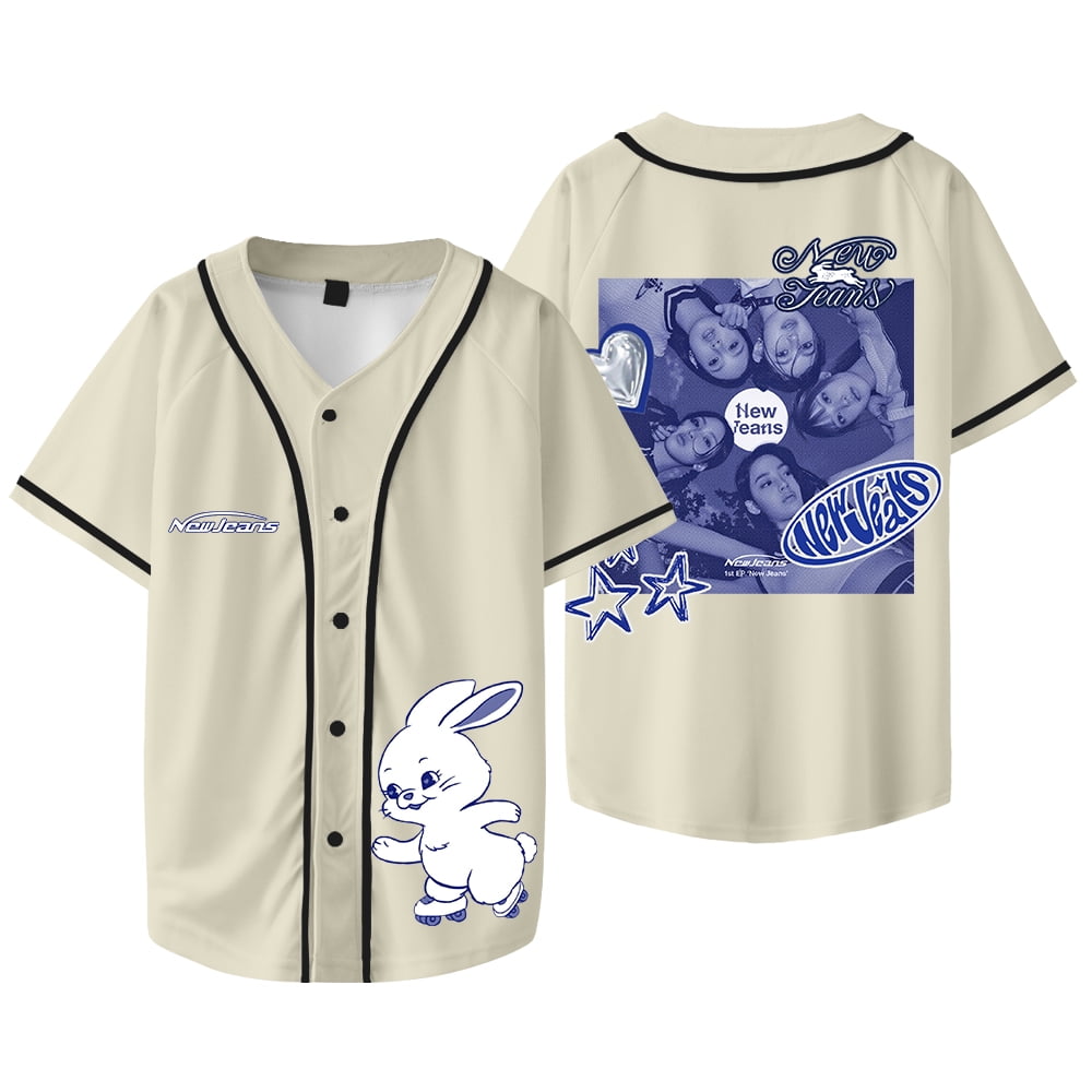 Kpop New Jeans NJWMX Logo Merch Baseball Jacket Tee Cosplay Women Men ...