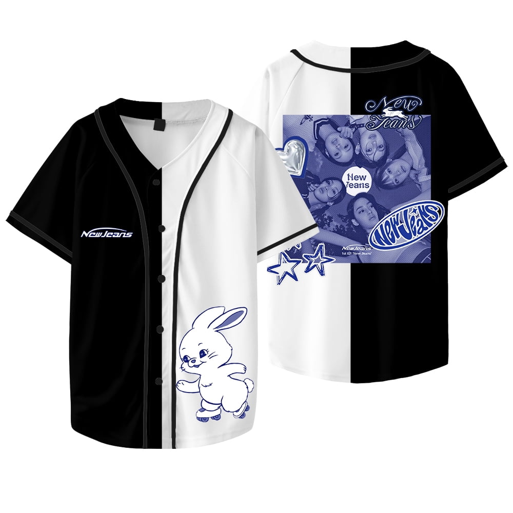 Kpop New Jeans NJWMX Logo Merch Baseball Jacket Tee Cosplay Women Men ...