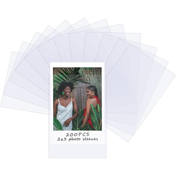 Kpop Photocard Sleeves 200pcs - 2x3 Mini Photo Protectors for Polaroid ...
