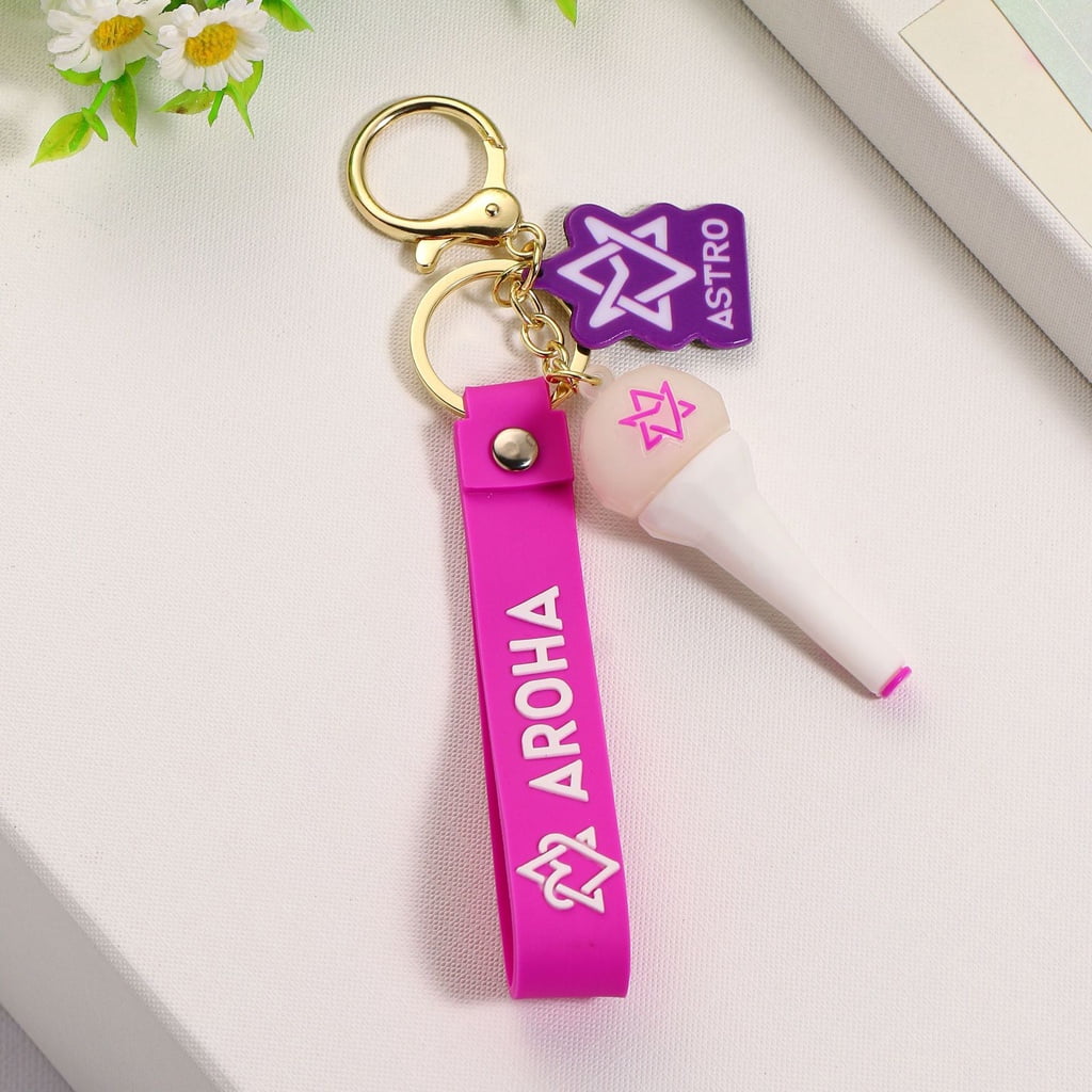 Kpop Star Silicone Lightstick Keyring Pendant Korean Fashion Keychains ...
