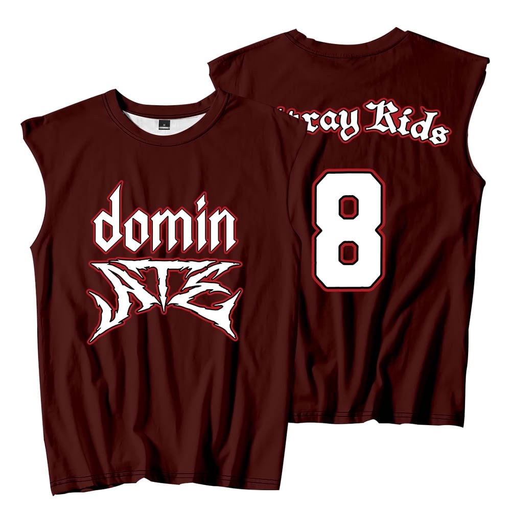 Kpop Stray Kids 8 Sleeveless T-Shirts SKZ Dominate World Tour Merch ...