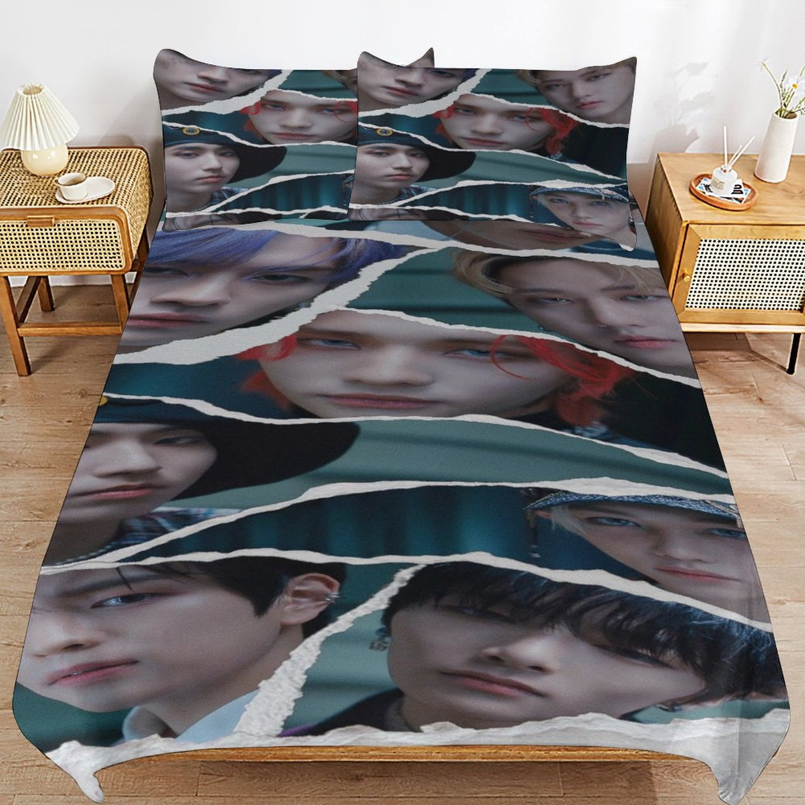 Kpop Stray Kids Bed Duvet Cover Microfiber Bedding Sets 3D Printed ...