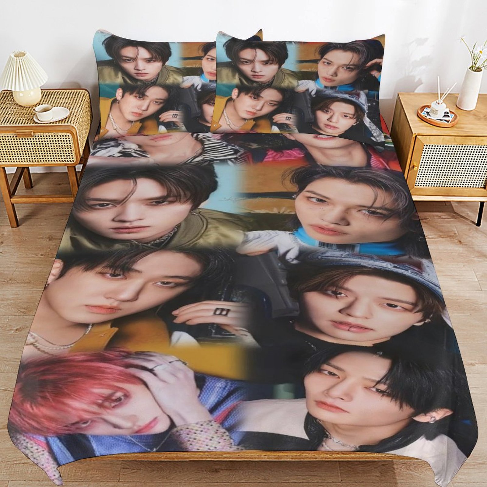 Kpop Stray Kids Bed Duvet Cover Microfiber Bedding Sets 3D Printed ...