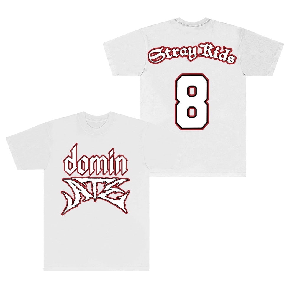 Kpop Stray Kids Dominate 8 Logo T-Shirts SKZ World Tour Merch Women Men ...