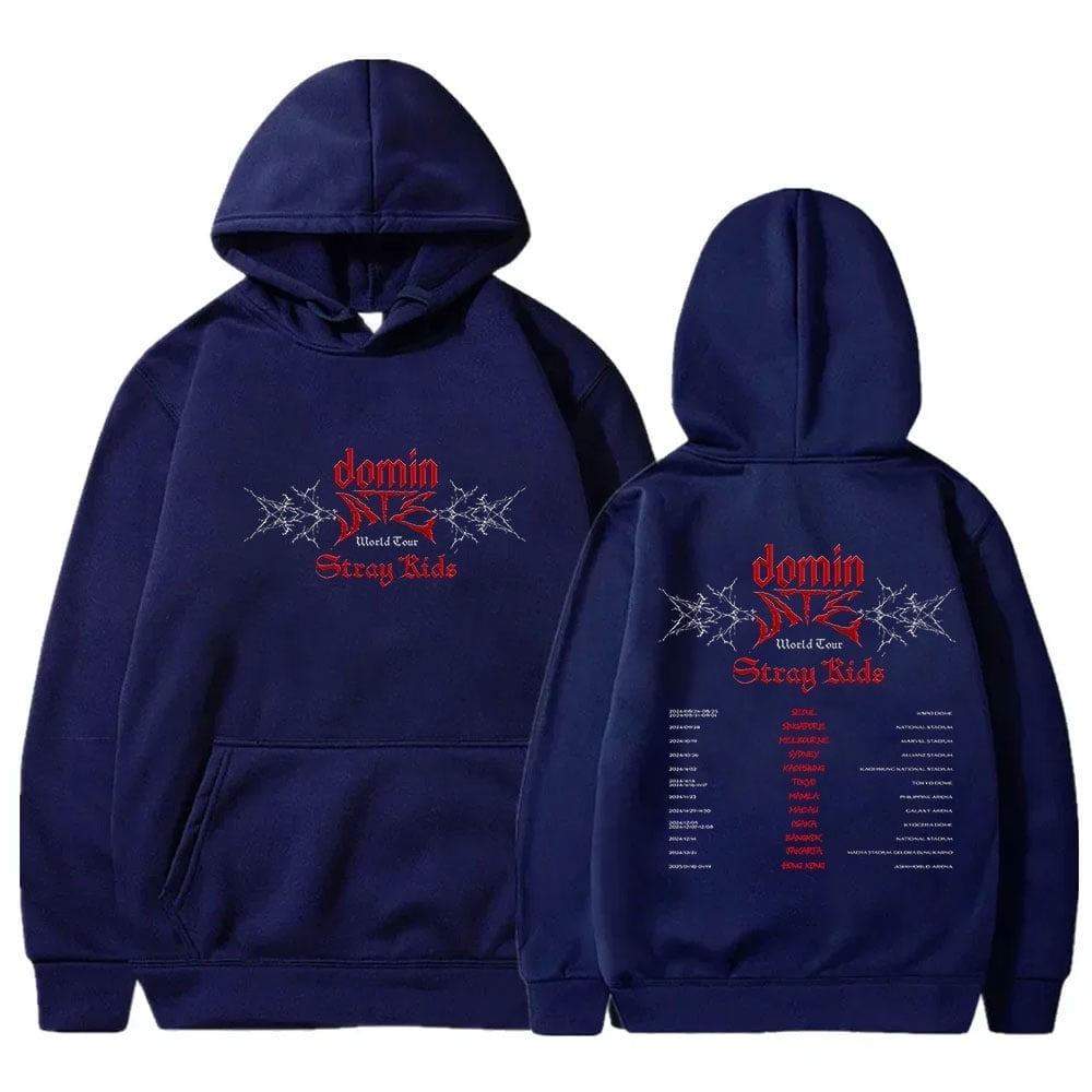 Kpop Stray Kids Dominate World Tour Merch Hoodies SKZ New Logo Hooded ...
