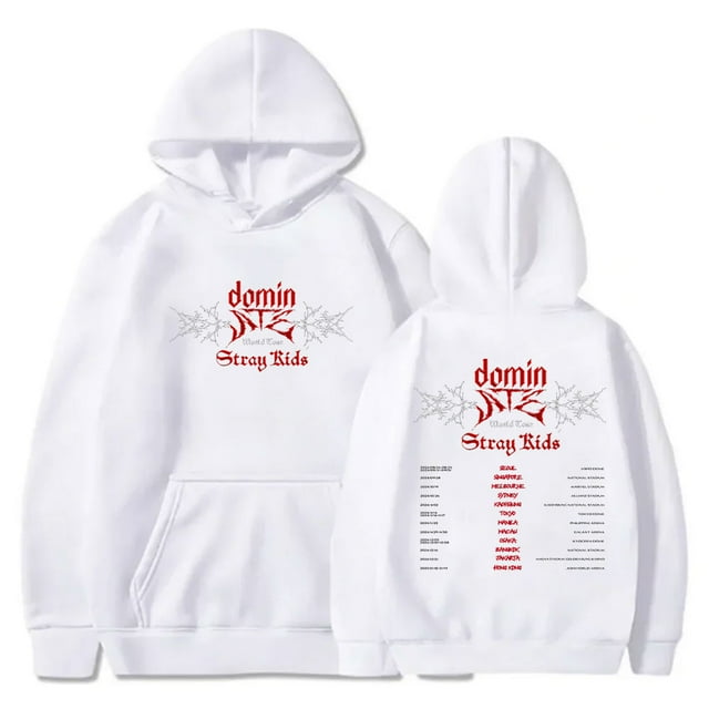 Kpop Stray Kids Dominate World Tour Merch Hoodies SKZ New Logo Hooded ...