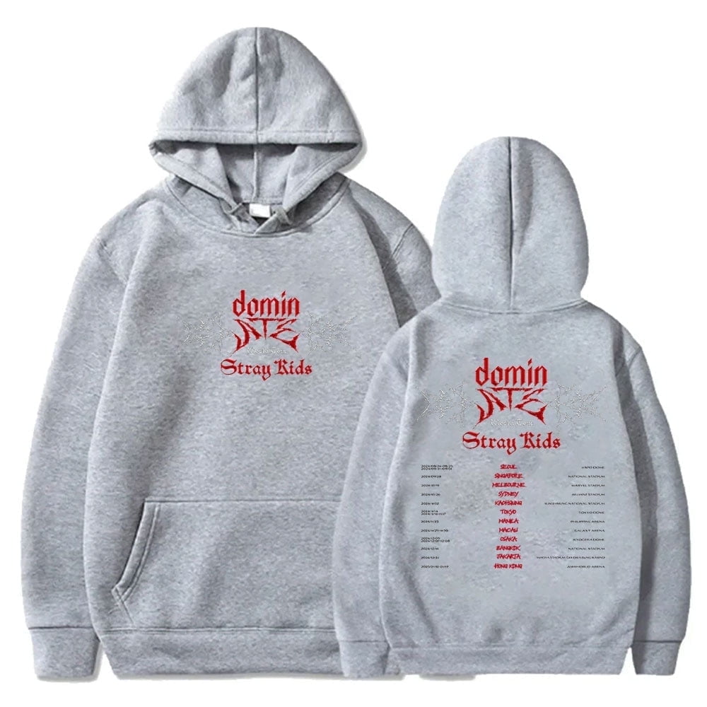 Kpop Stray Kids Dominate World Tour Merch Hoodies SKZ New Logo Hooded ...