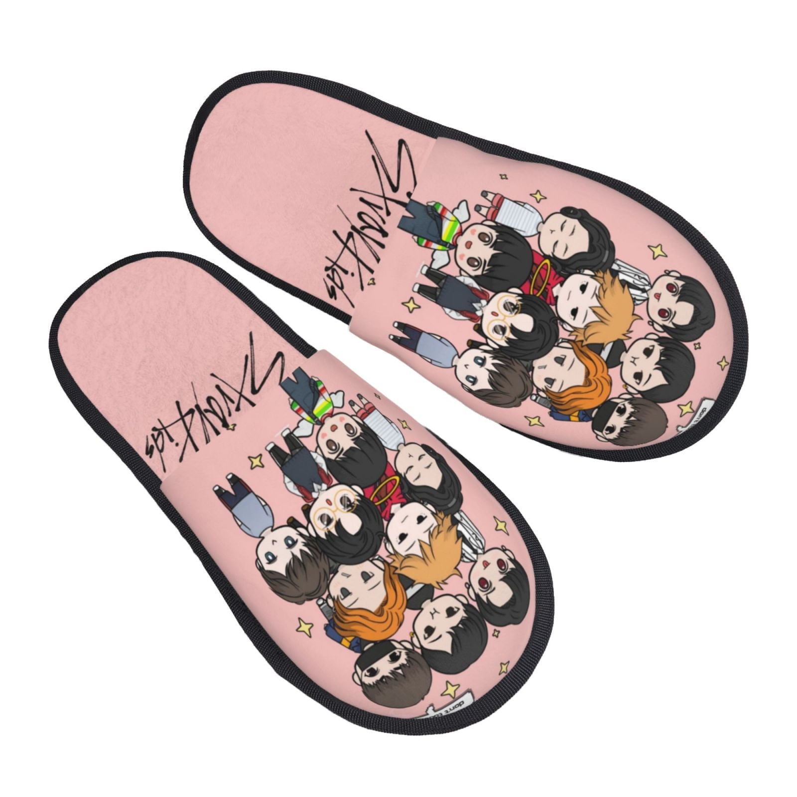 Kpop Stray Kids Furry Slippers For Men Women Fuzzy House Slippers ...