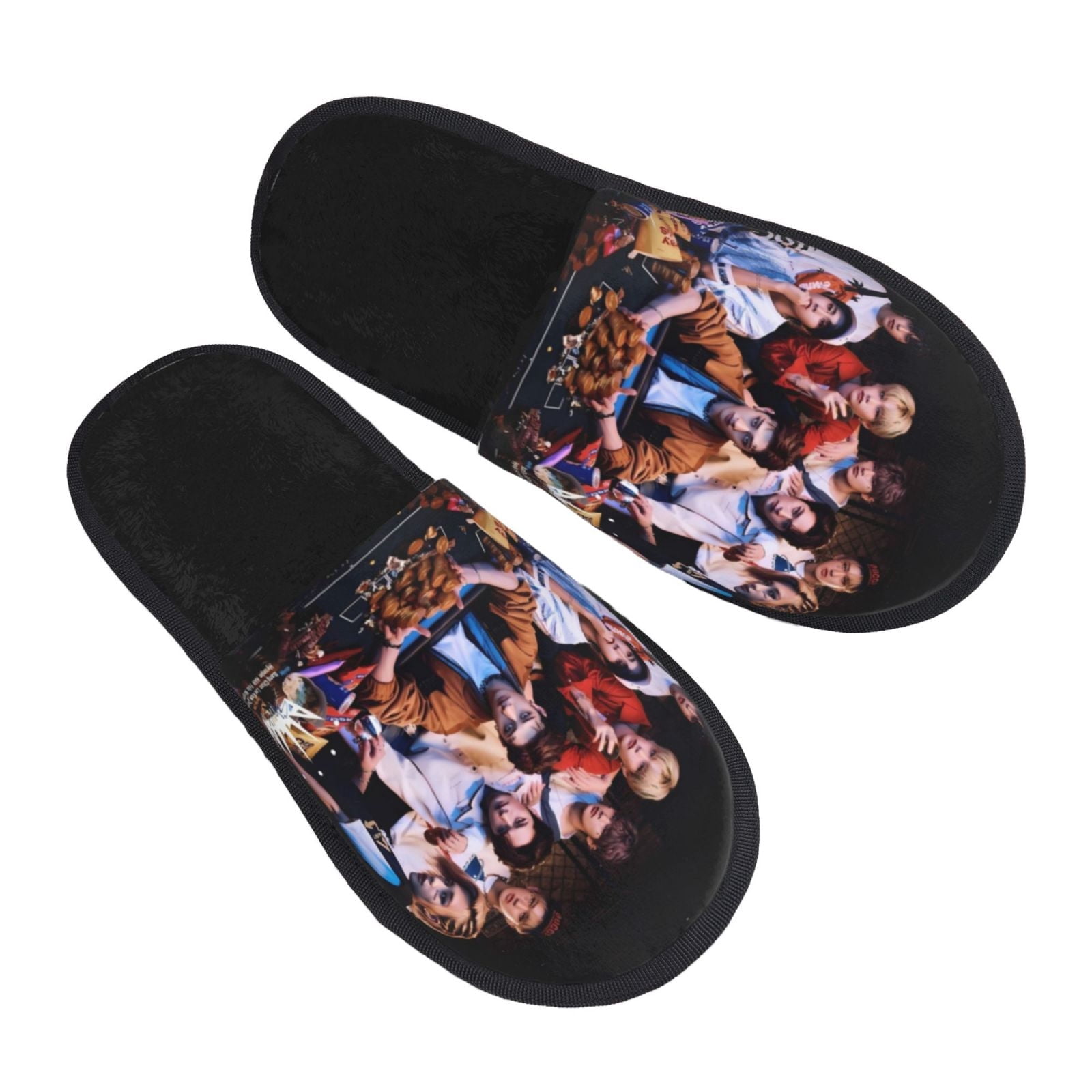 Kpop Stray Kids Furry Slippers For Men Women Fuzzy House Slippers ...