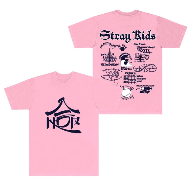 Kpop Stray Kids Hop Tracklist T-Shirts SKZ Dominate World Tour Merch ...