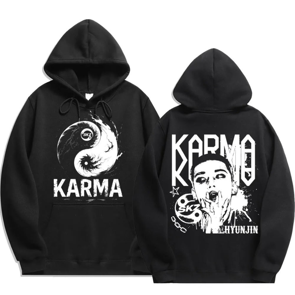 Kpop Stray Kids SKZ Karma Merch Hoodie – Unisex Harajuku Graphic ...