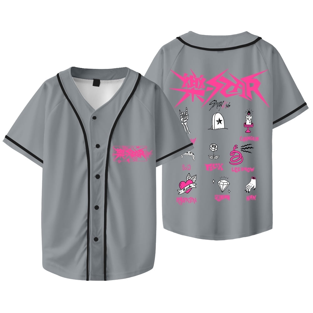 Kpop Stray Kids SKZ Merch Baseball Jacket Tour New Logo T-Shirts Women ...