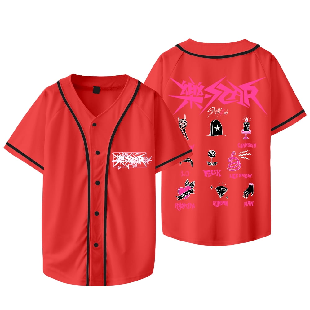 Kpop Stray Kids SKZ Merch Baseball Jacket Tour New Logo T-Shirts Women ...