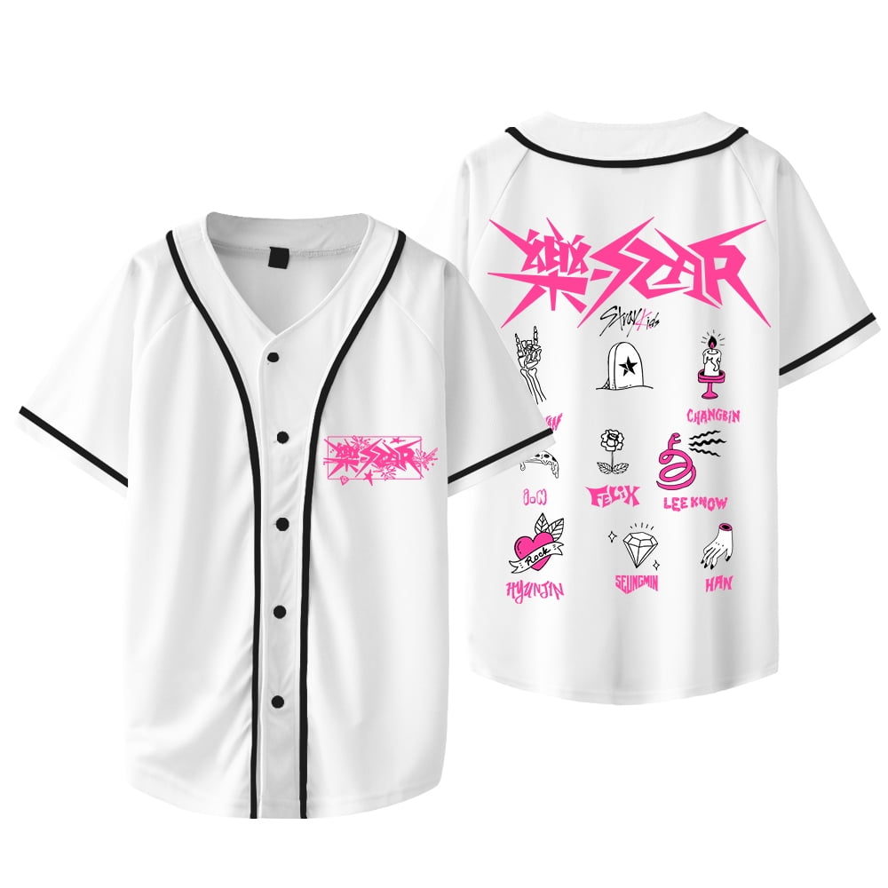 Kpop Stray Kids SKZ Merch Baseball Jacket Tour New Logo T-Shirts Women ...