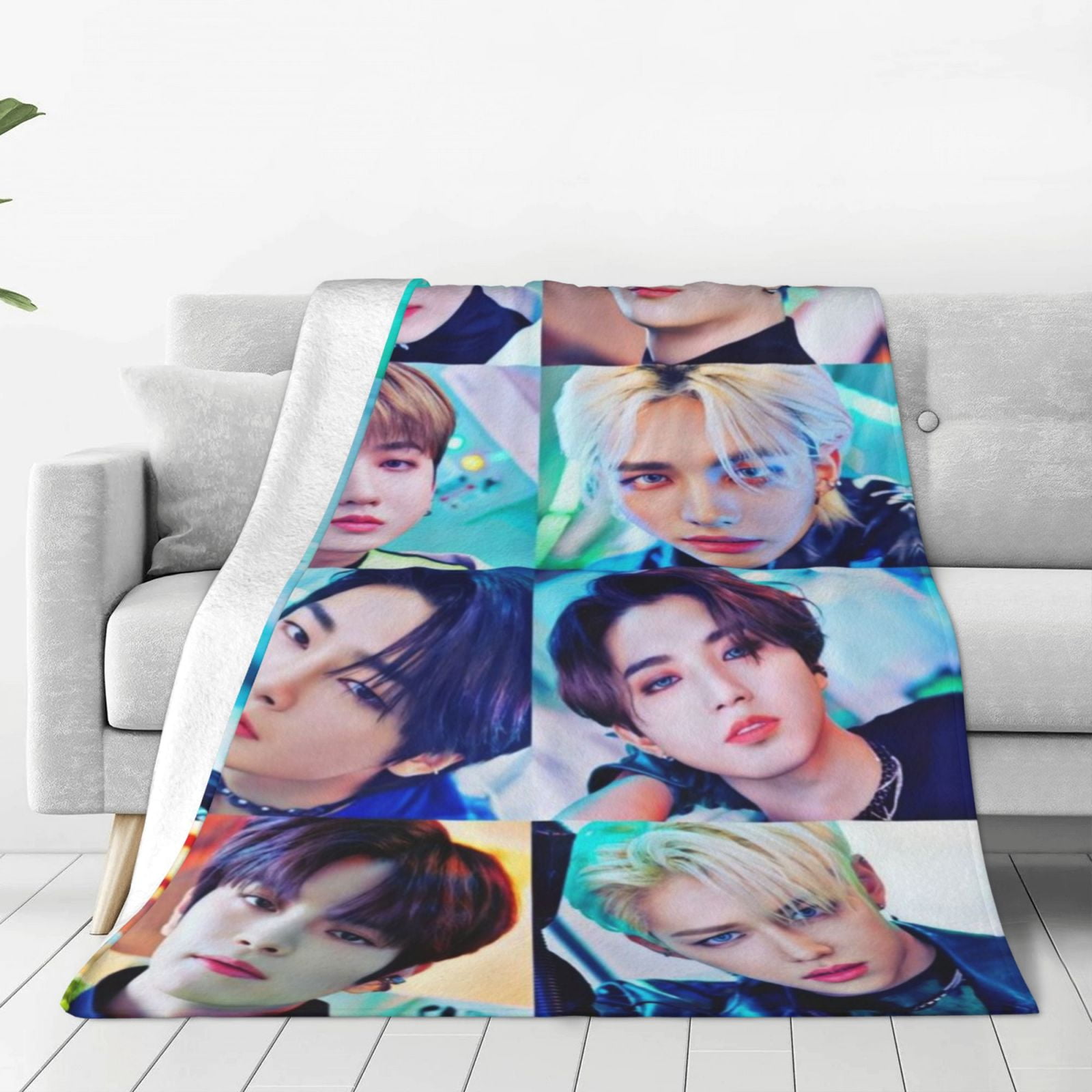Kpop Stray Kids Throw Blanket Couch Bed Sofa Soft Lightweight Warm Cozy ...