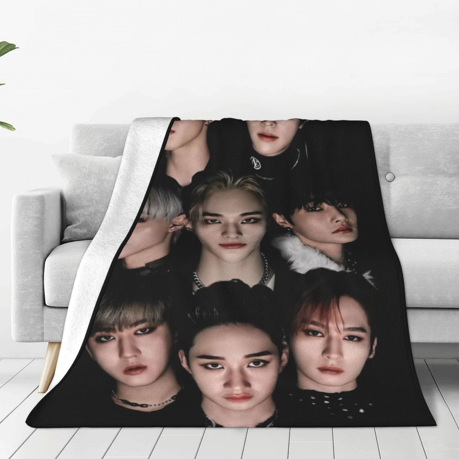 Kpop Stray Kids Throw Blanket Couch Bed Sofa Soft Lightweight Warm Cozy ...