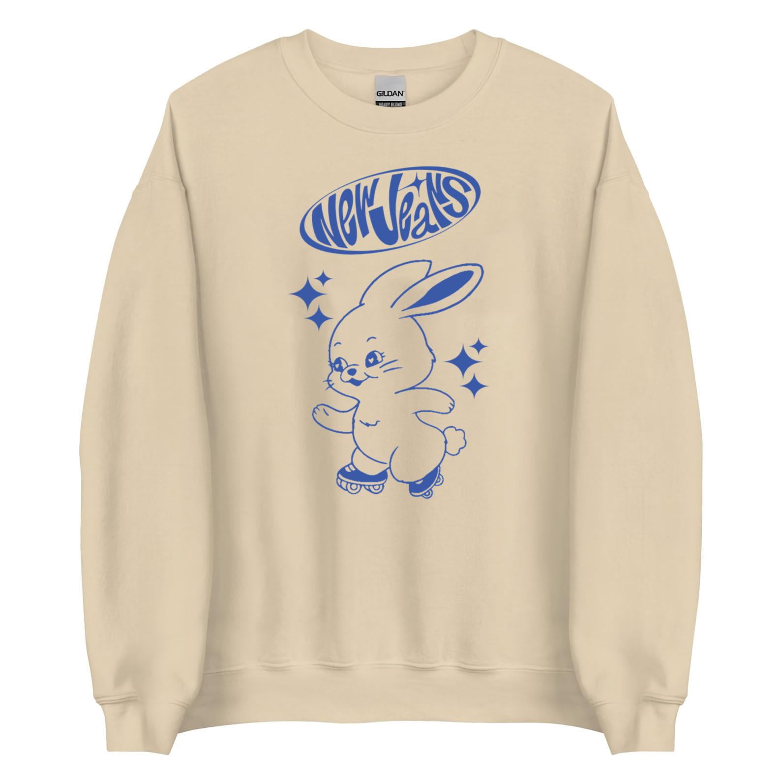 Kpop Style Graphic Tee, Cute Bunny Design Shirt, Kawaii Korean Fan ...