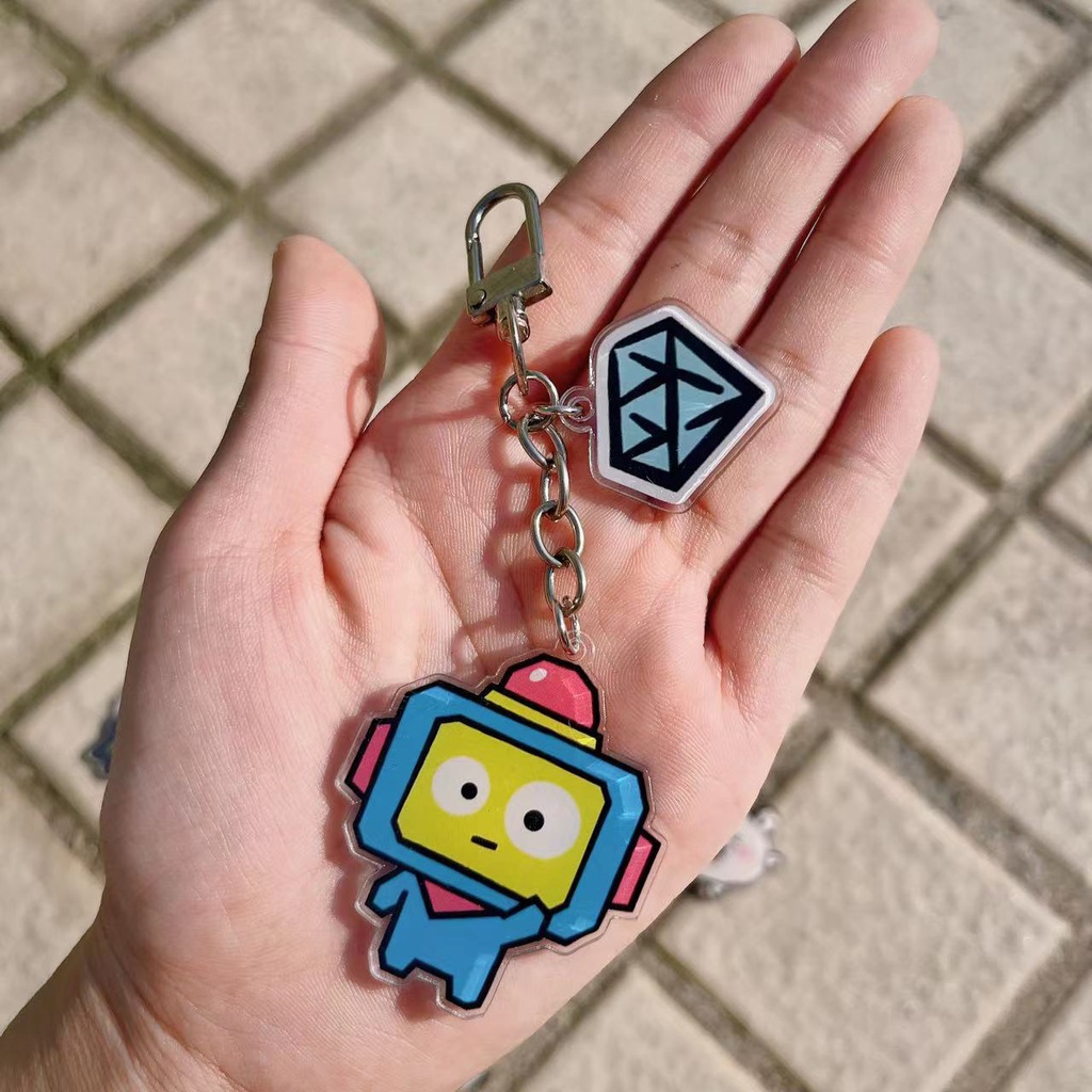 Kpop TREASURE Cute Cartoon Characters TRUZ Keychains Acrylic Double ...