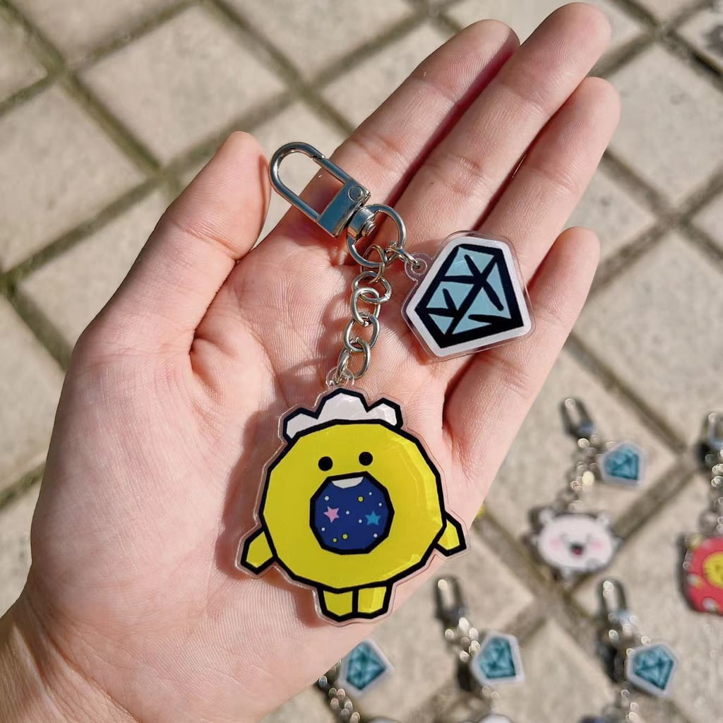Kpop TREASURE Cute Cartoon Characters TRUZ Keychains Acrylic Double ...