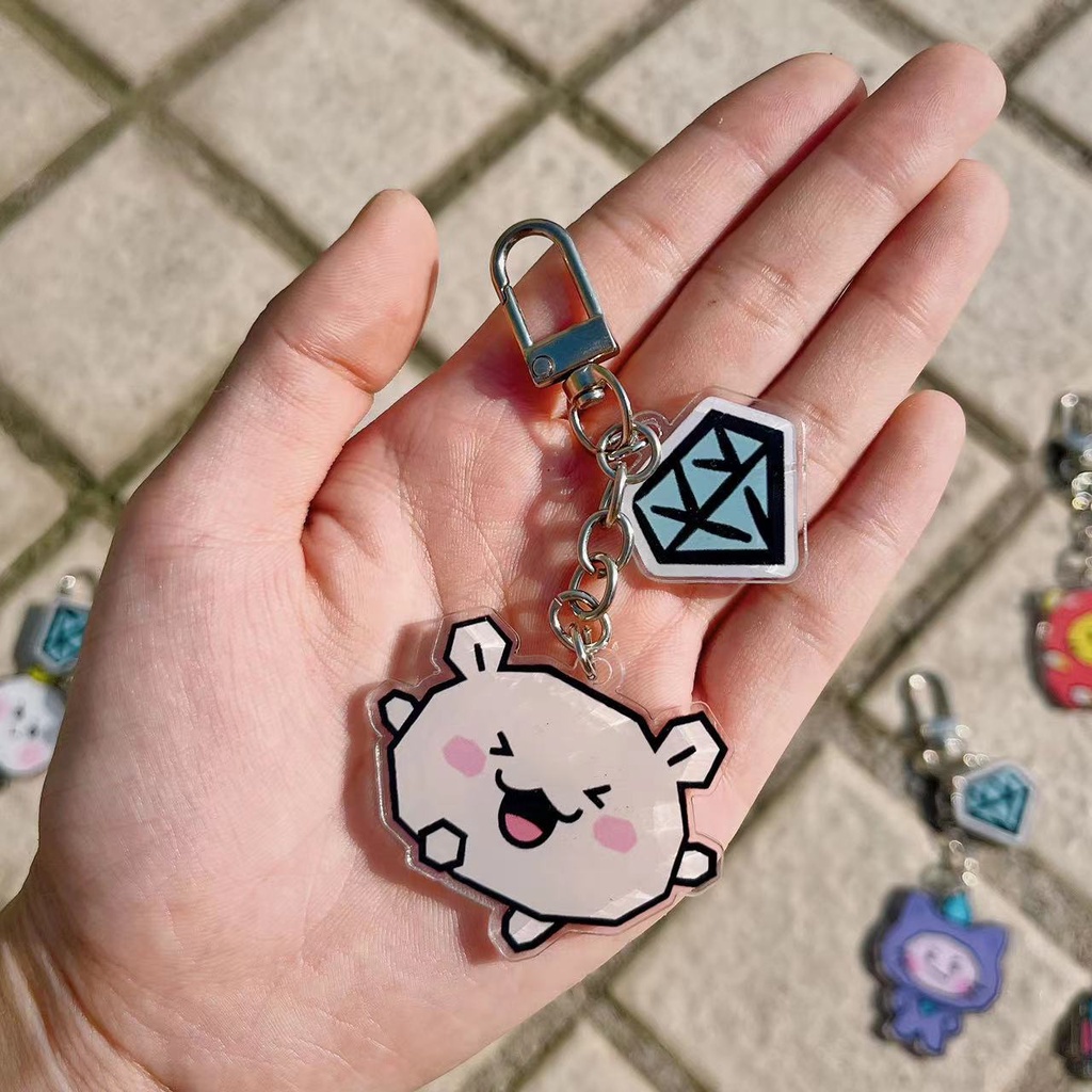 Kpop TREASURE Cute Cartoon Characters TRUZ Keychains Acrylic Double ...