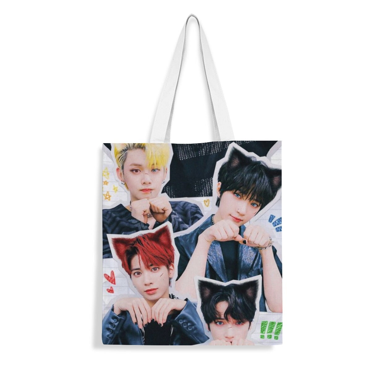 Kpop TXT canvas Tote Bag handbag: Aesthetic design tote for women ...