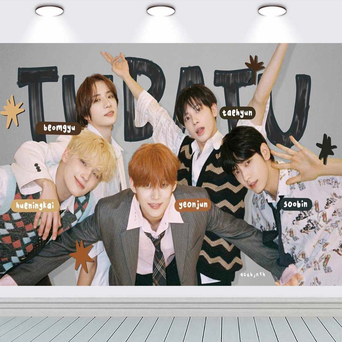 Kpop TXT school Backdrop Taspestry Wall Decor Banner Party Supplies ...