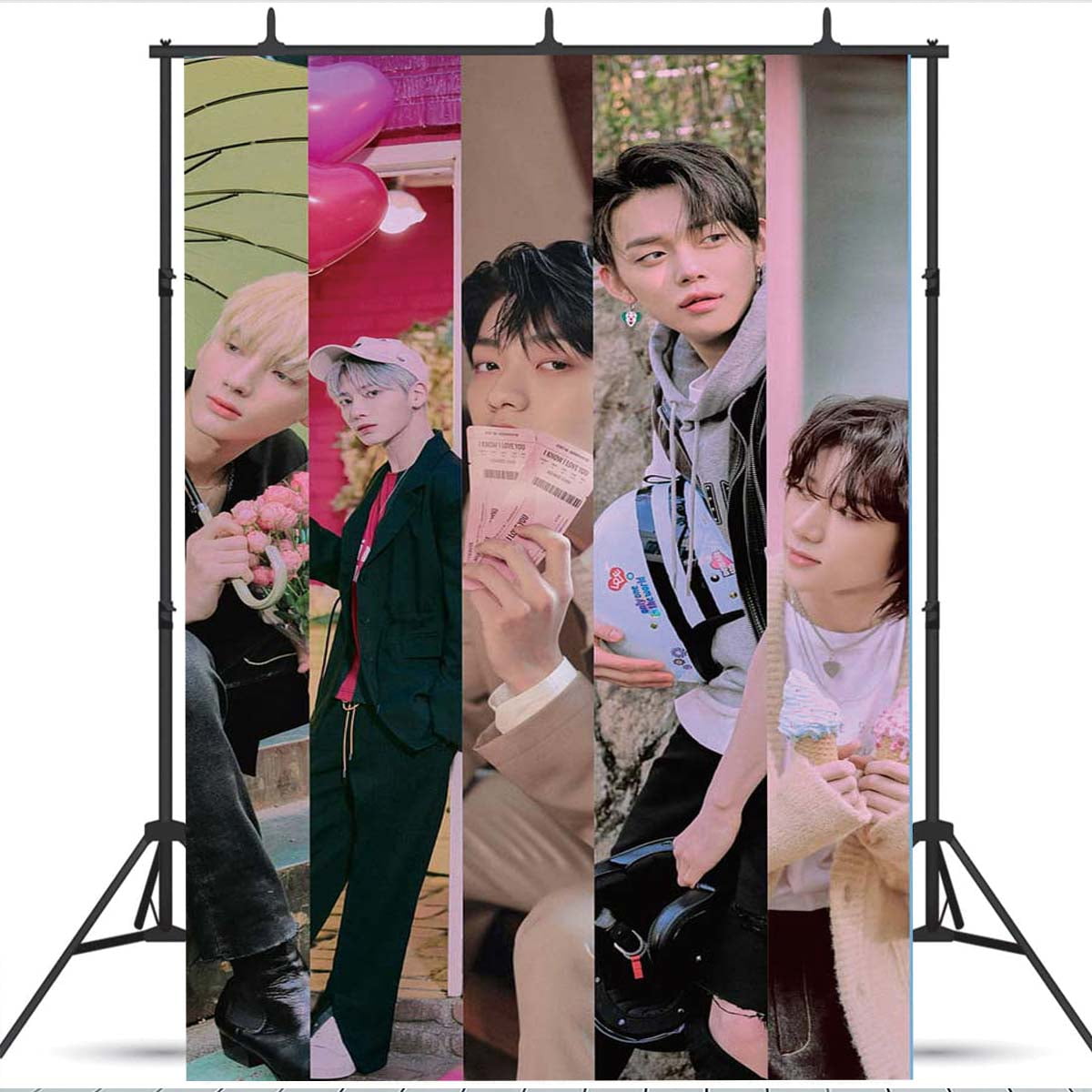 Kpop TXT school Taspestry Wall Decor Birthday Banner Backdrop ...
