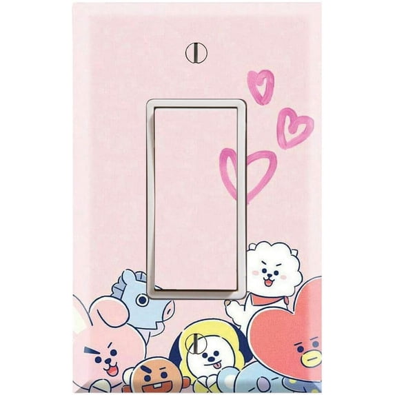 Kpop Tata Chimmy Koya Shooky Cooky RJ Mang Single Rocker/GFCI Wall ...