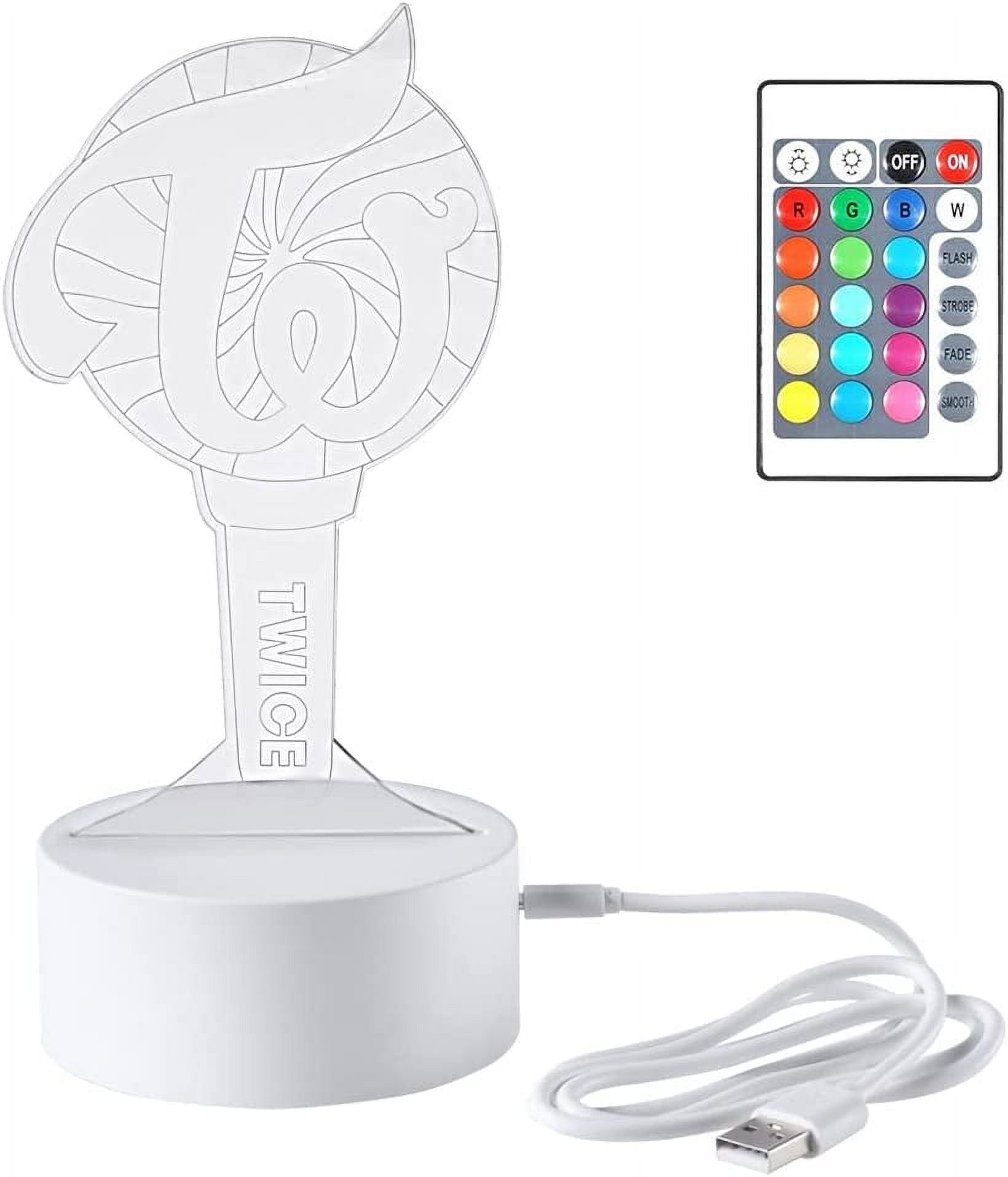 Kpop Twice LED Night Light, 16 Colors, USB Acrylic Desk Lamp with ...